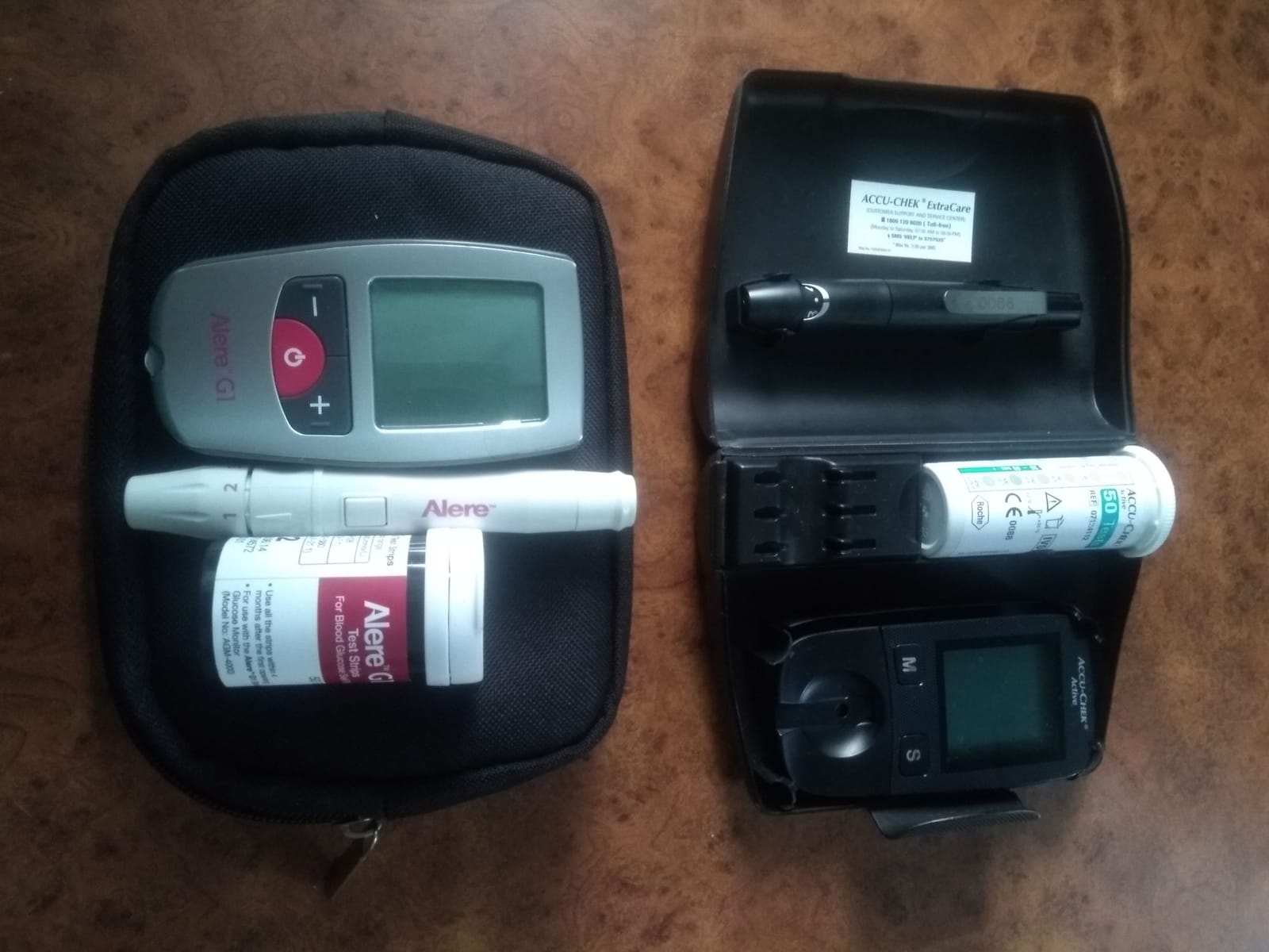 glucose-testing-at-home-accu-chek-active-glucose-meter-vs-alere-g1 ...
